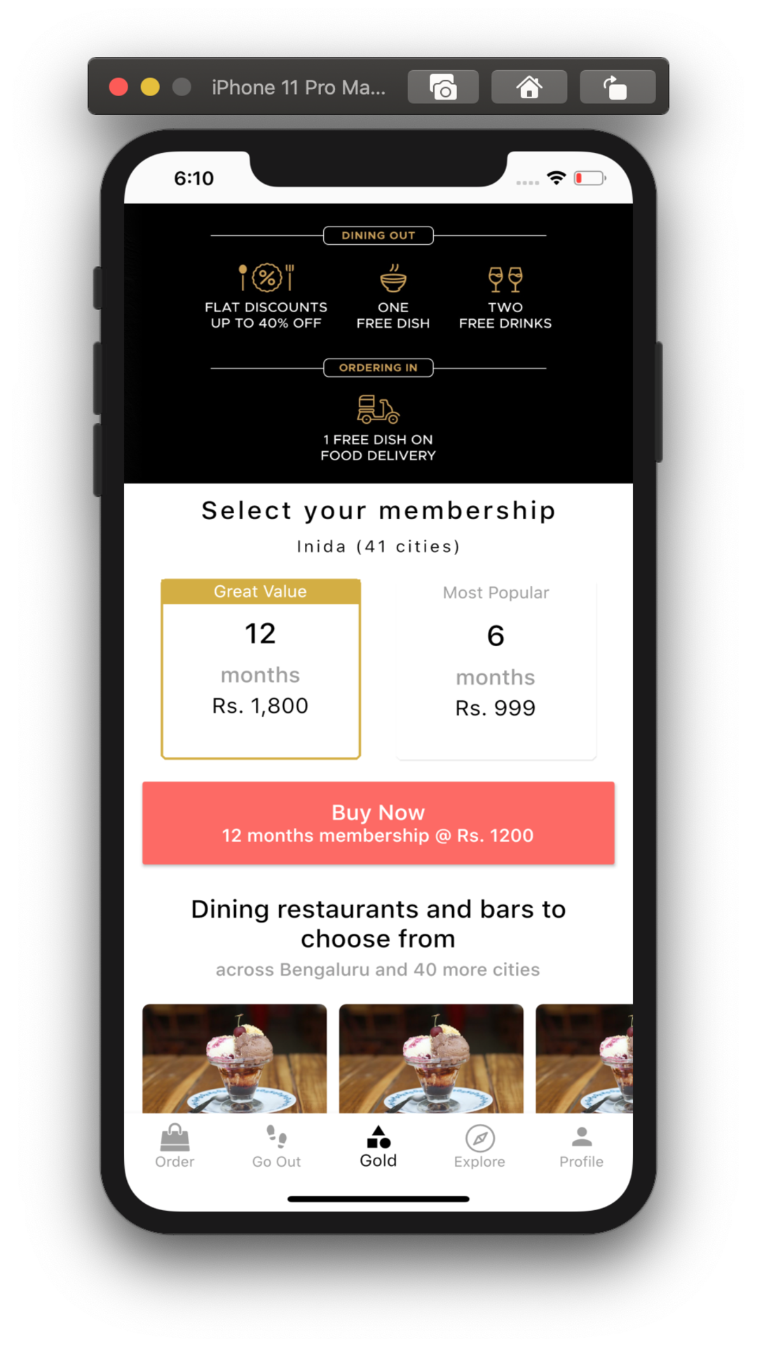 Zomato Clone UI Zomato Clone UI